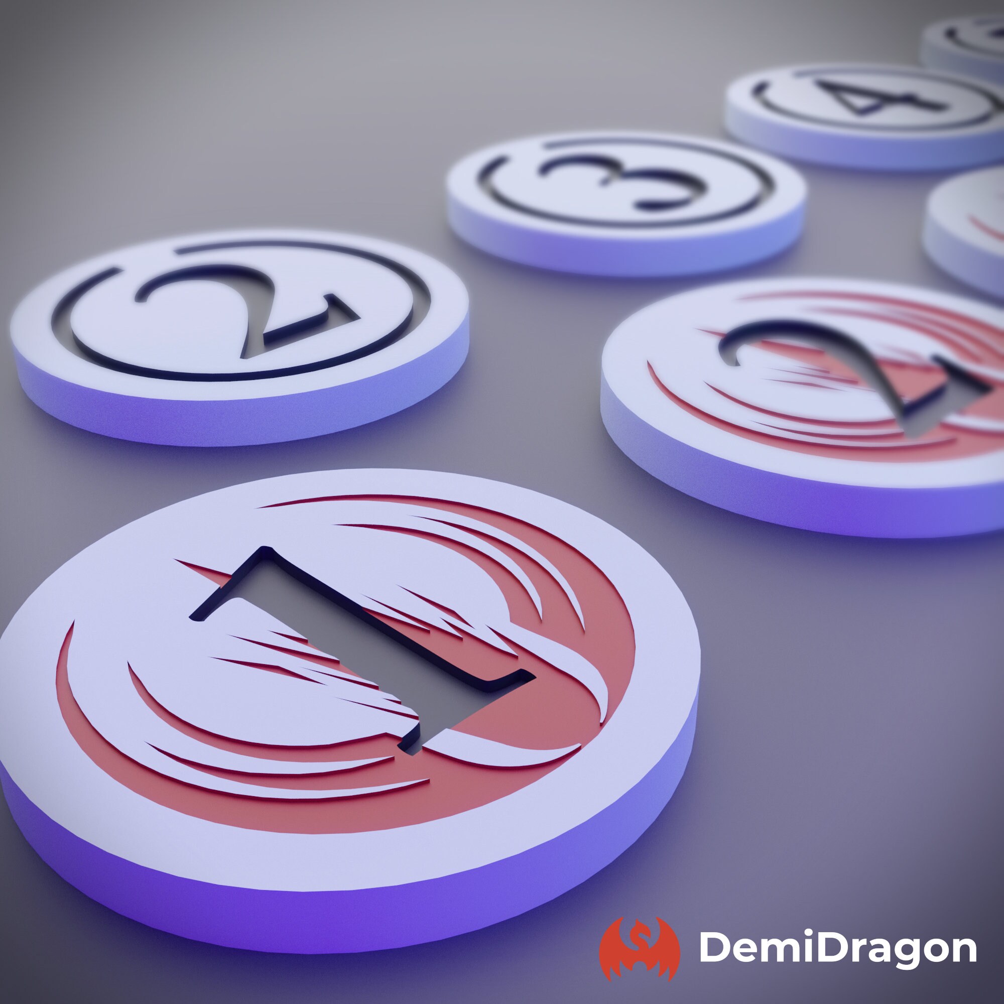 3D Printed Turn and Warband Tokens for Godtear, Tabletop Wargaming ...