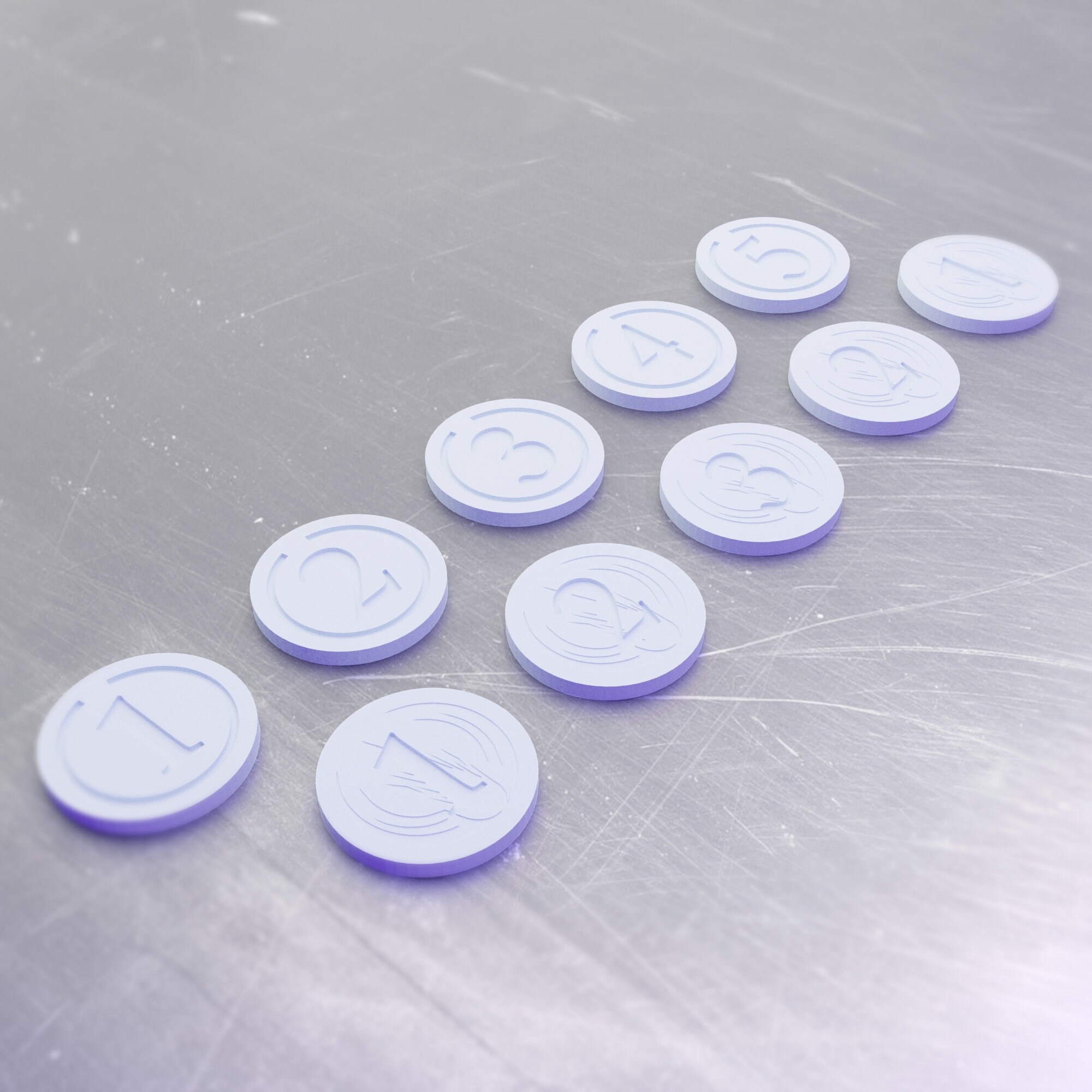 3D Printed Turn and Warband Tokens for Godtear, Tabletop Wargaming ...