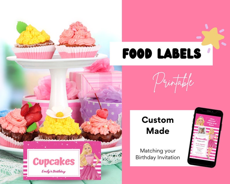 Spongebob Squarepants Food Labels Editable Template Canva - Etsy