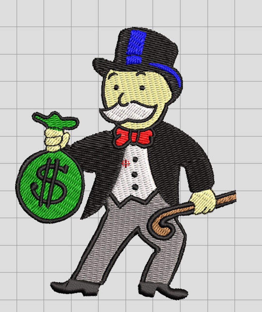 MONOPOLY Embroidery Design - Etsy