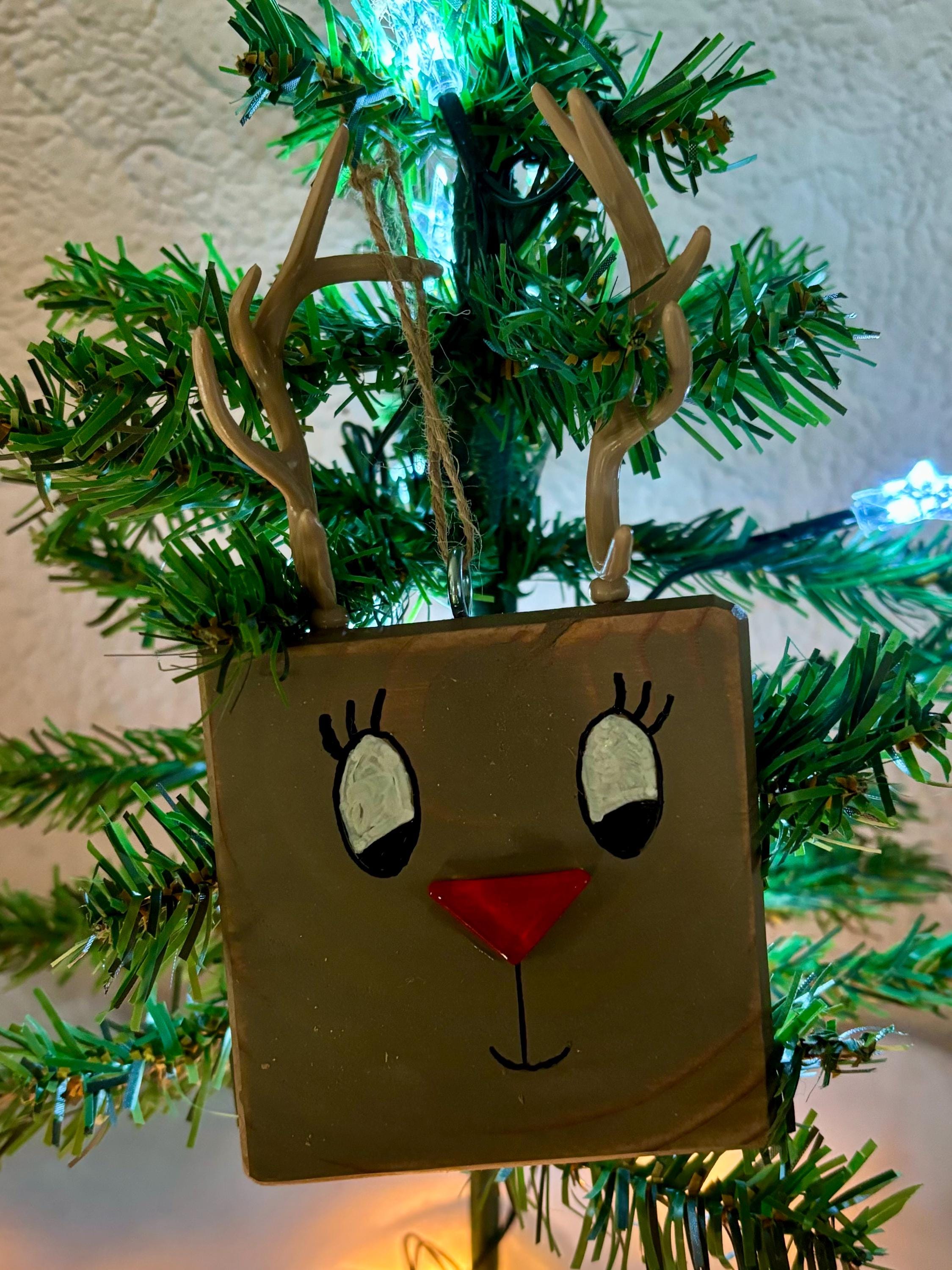 Handmade Reindeer Ornament - Etsy