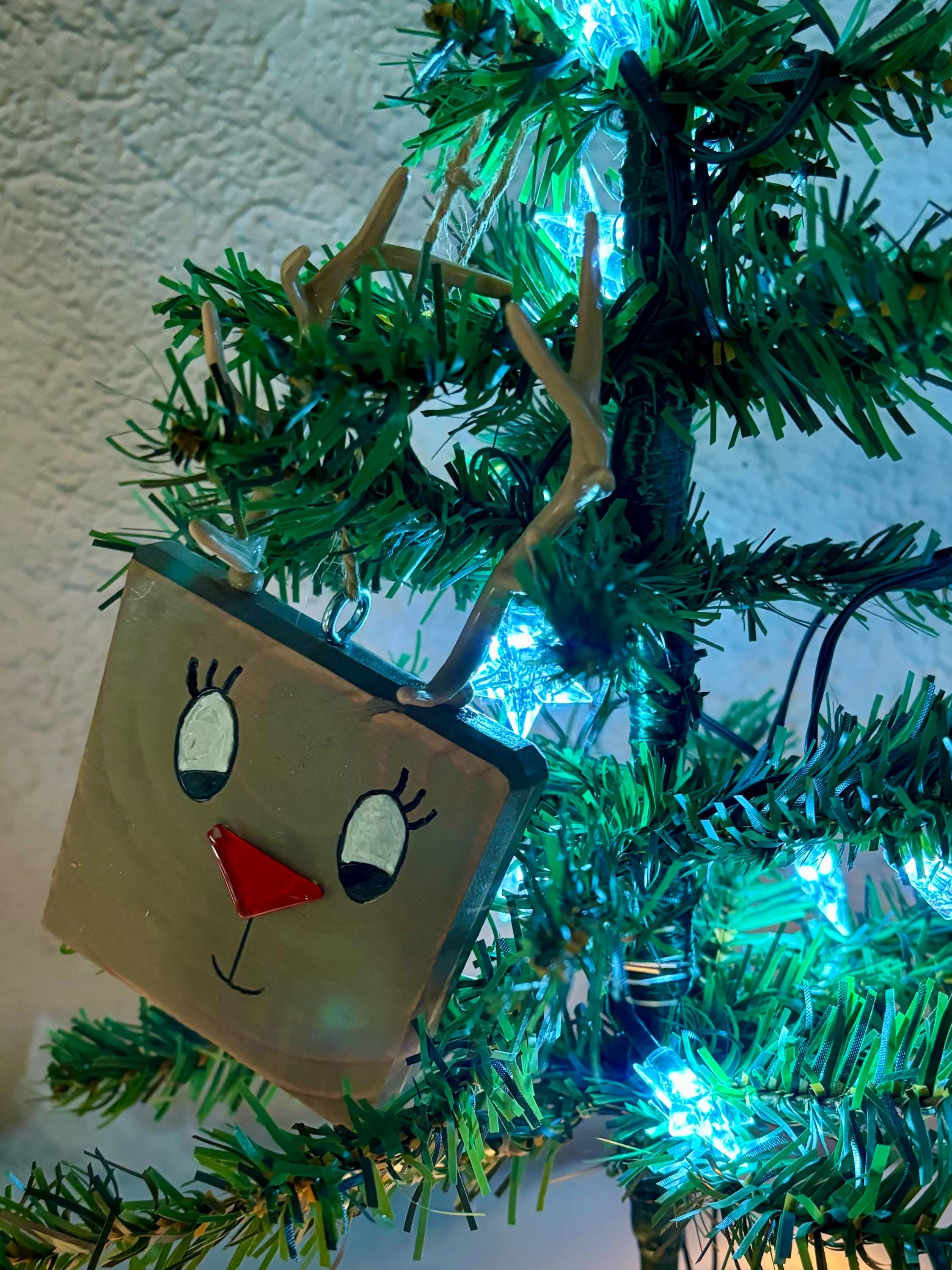 Handmade Reindeer Ornament - Etsy