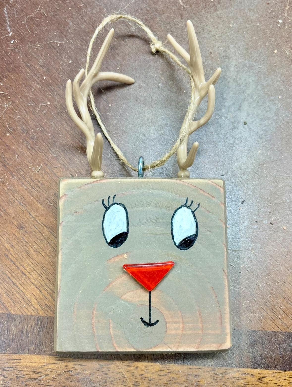Handmade Reindeer Ornament - Etsy