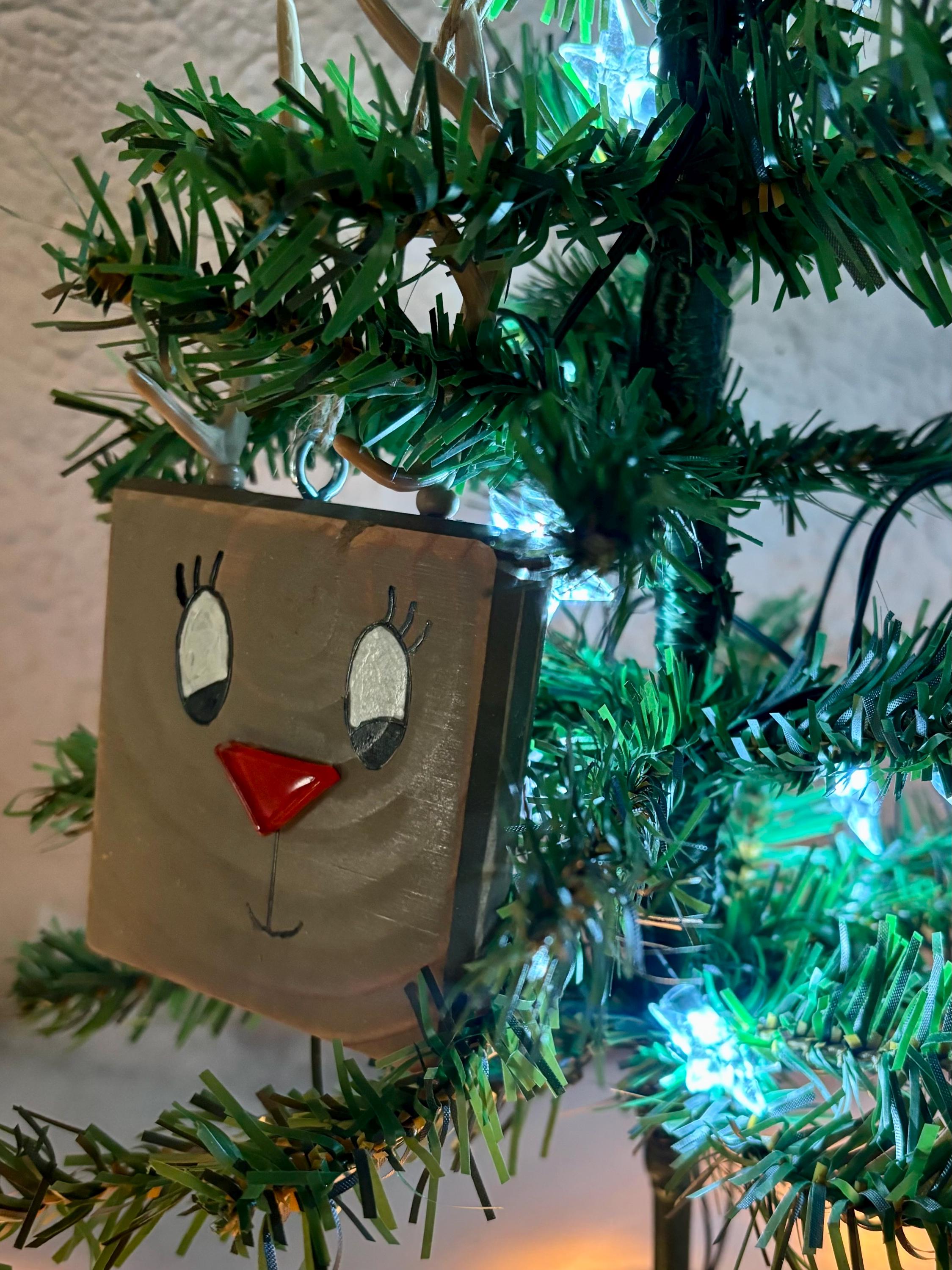 Handmade Reindeer Ornament - Etsy