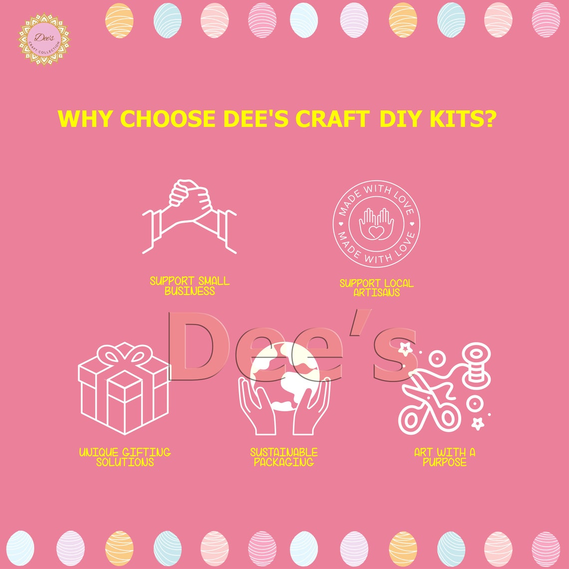 Easter Eggs DIY Painting Kit Spring Break Paint Craft Kit Activity Box ...