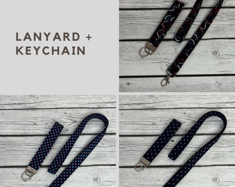Fabric Lanyards Lanyard for Keys Keychain Holder Work Accessories ...