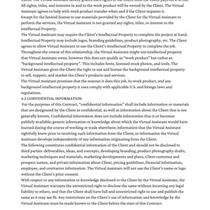 Virtual Assistant Client Agreement Template Virtual - Etsy Canada