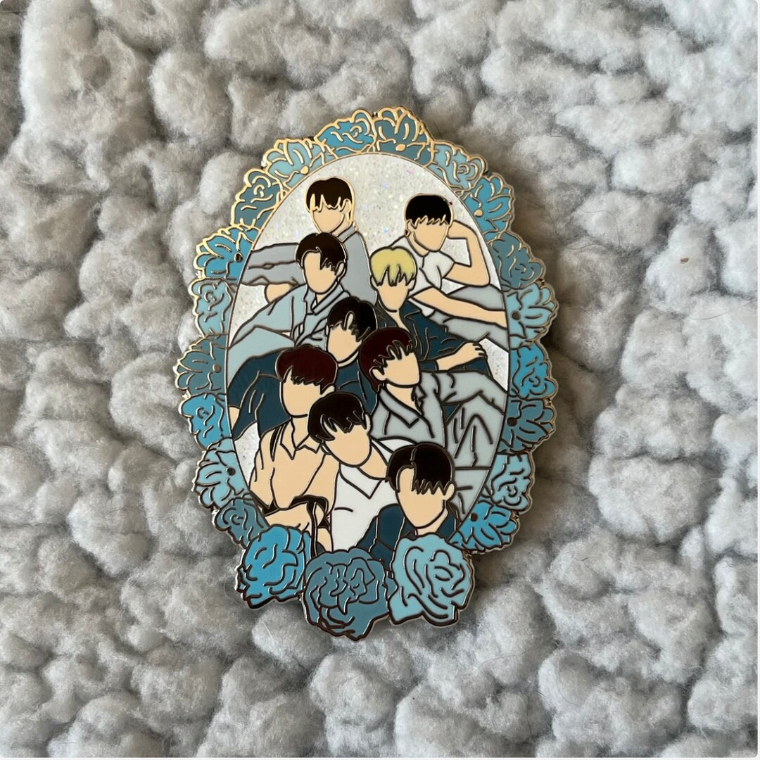 Zerobaseone ZB1 Blue Roses Enamel Pin - Etsy