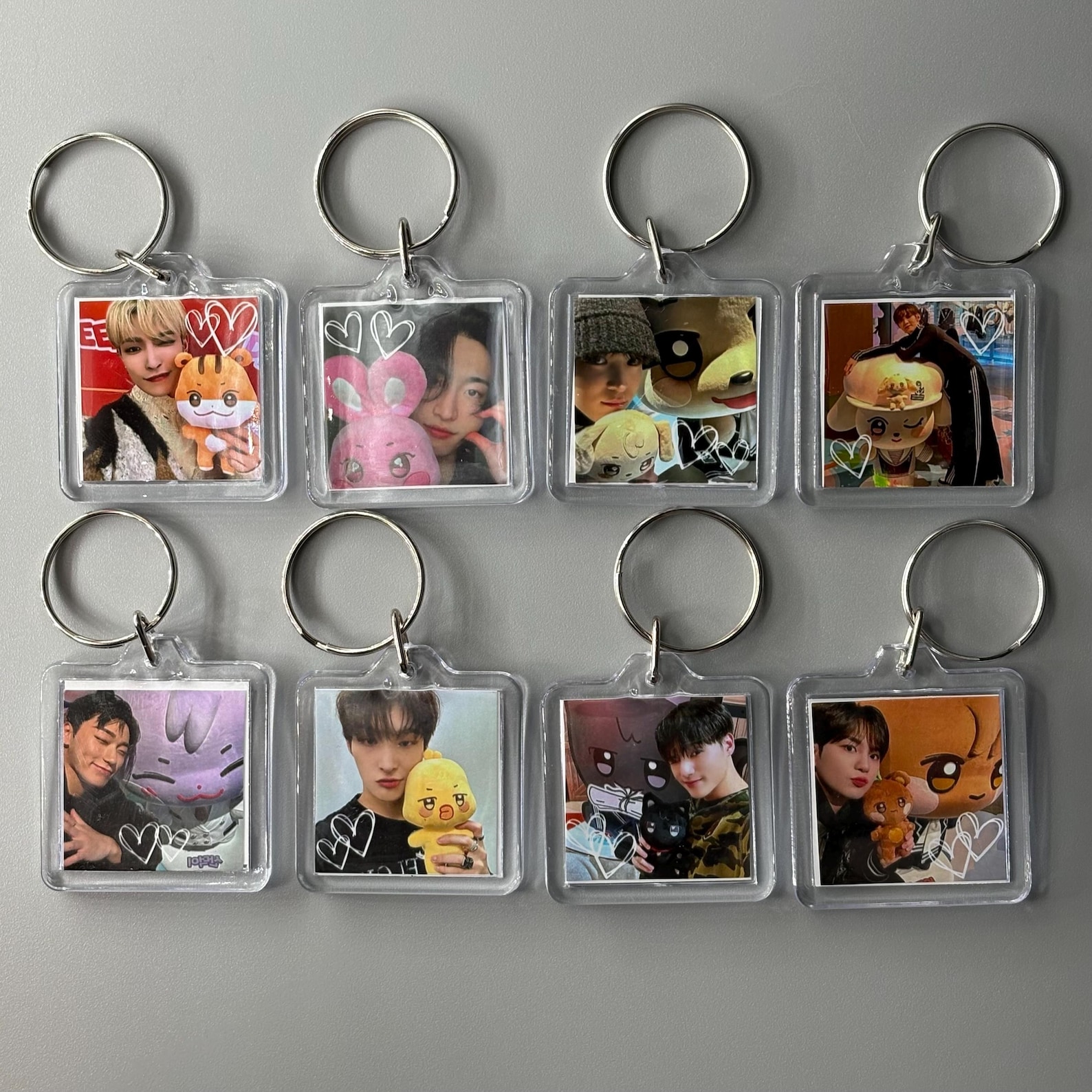 Ateez Aniteez Cute Doodled Photo and Handwriting Message Double Sided ...