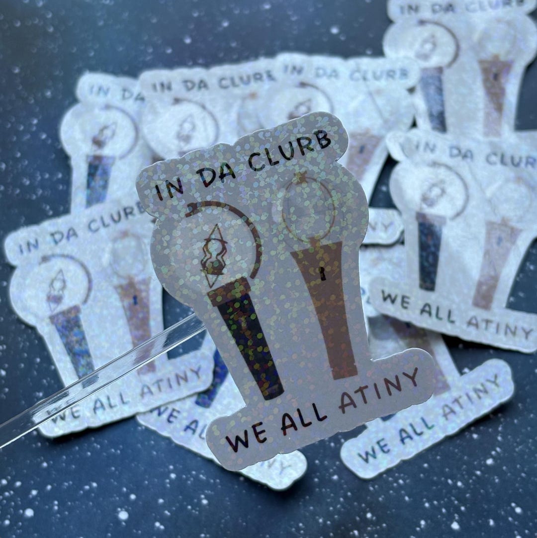 Ateez "in Da Clurb, We All Atiny" Atiny Lightiny Lightstick Holographic ...