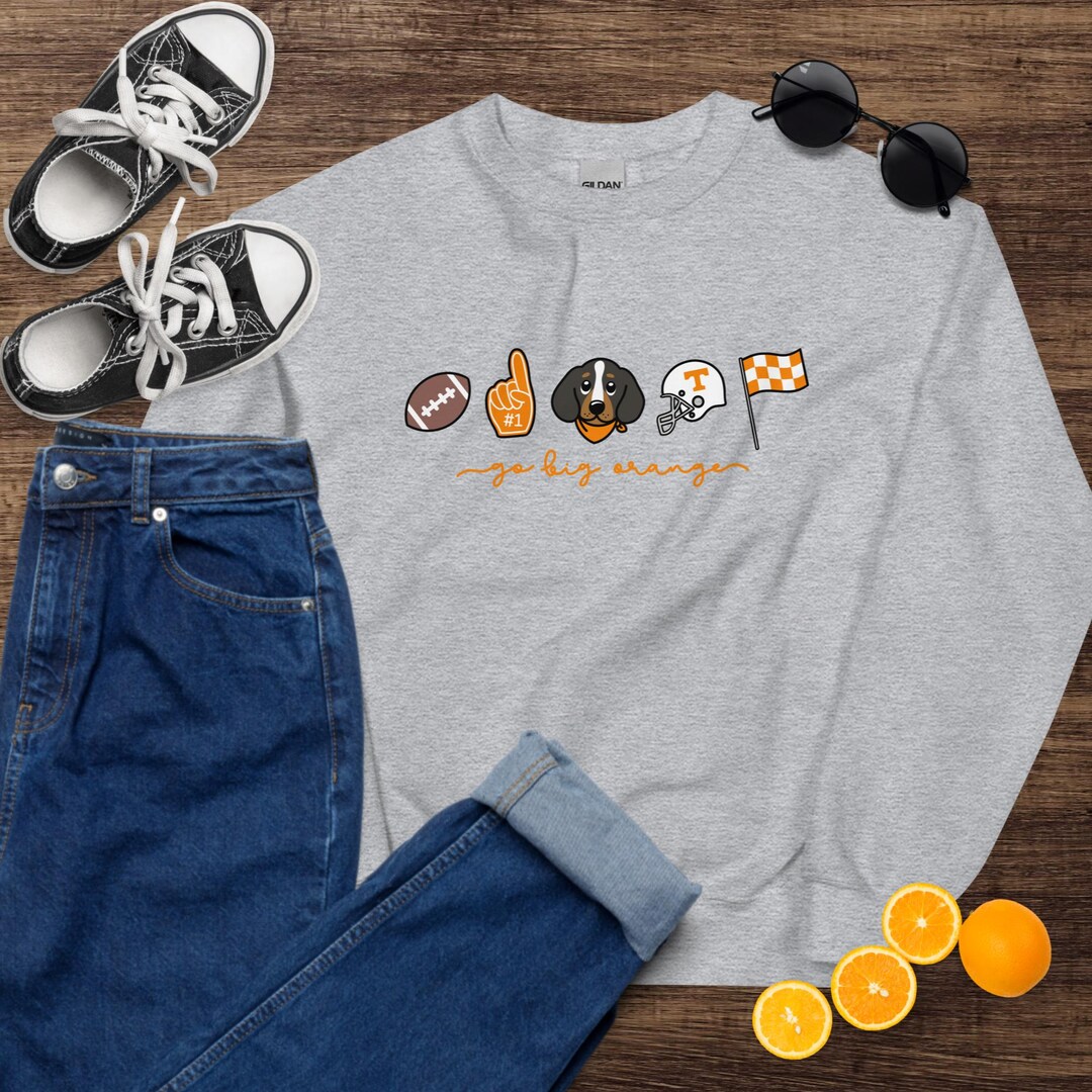 Tennessee Volunteers Football Cute Symbols Go Big Orange Adult Kid ...