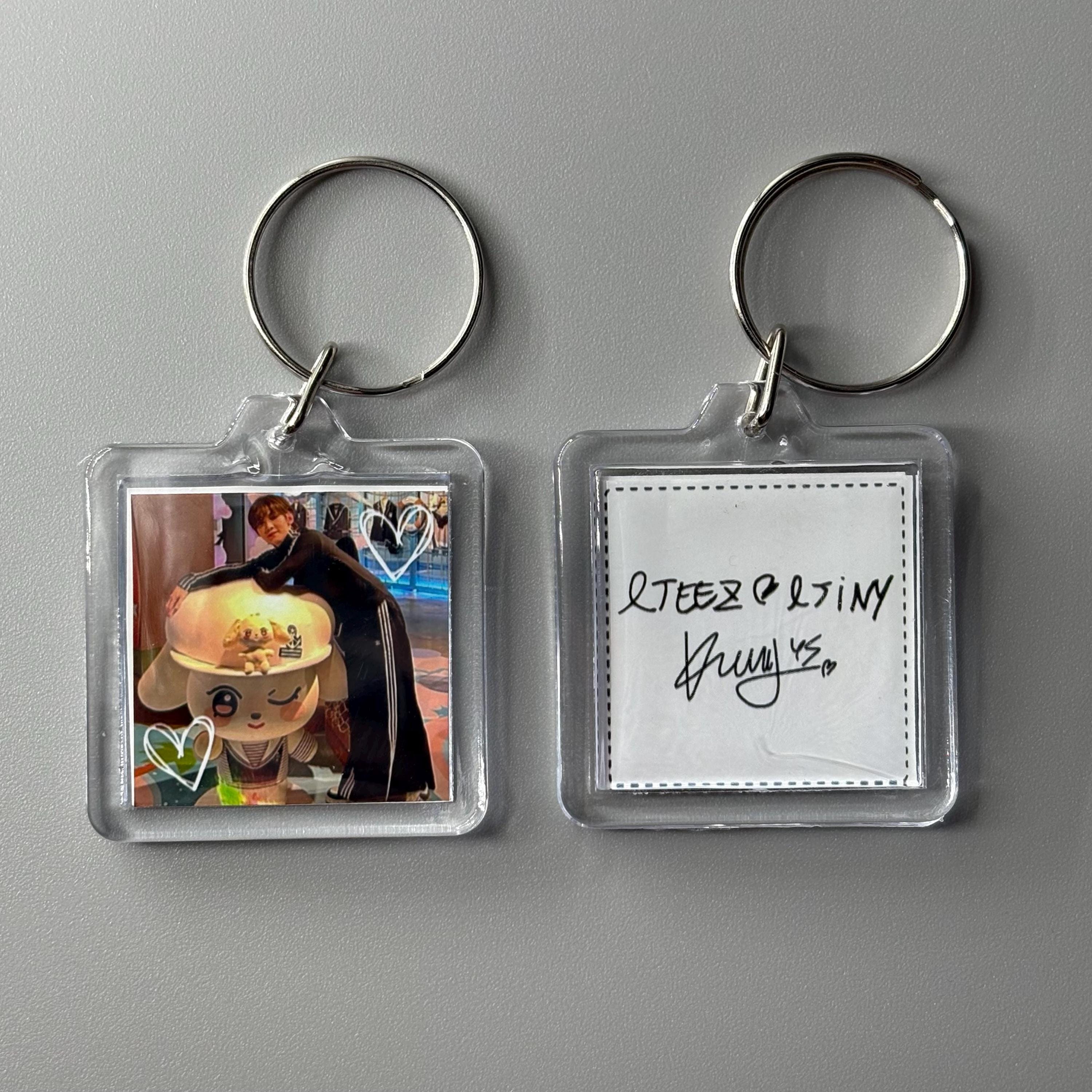 Ateez Aniteez Cute Doodled Photo and Handwriting Message Double Sided ...