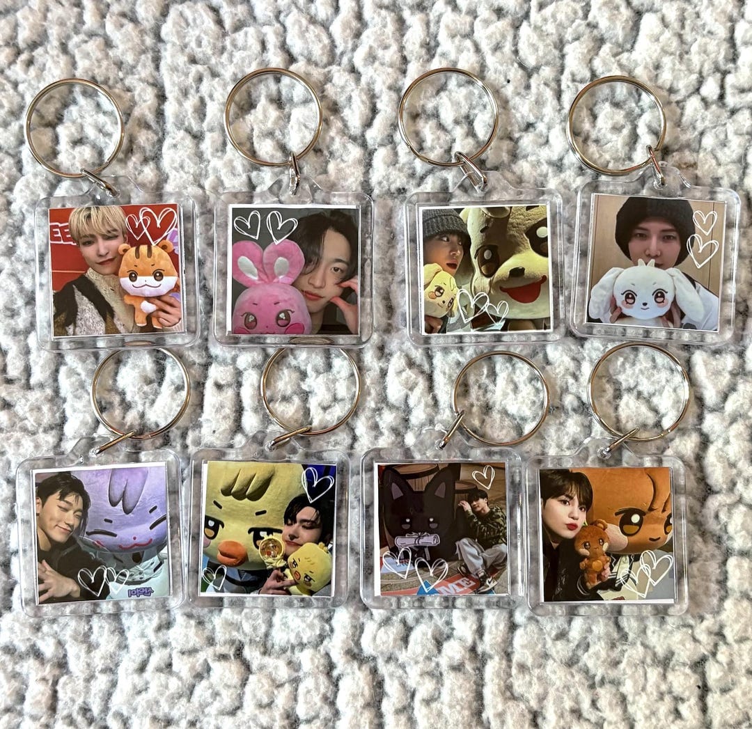 Ateez Aniteez Cute Doodled Photo and Handwriting Message Double Sided ...