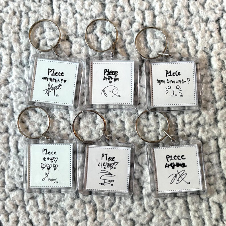 P1harmony P1H Member Cute Doodle Photo and Handwriting Message Double ...