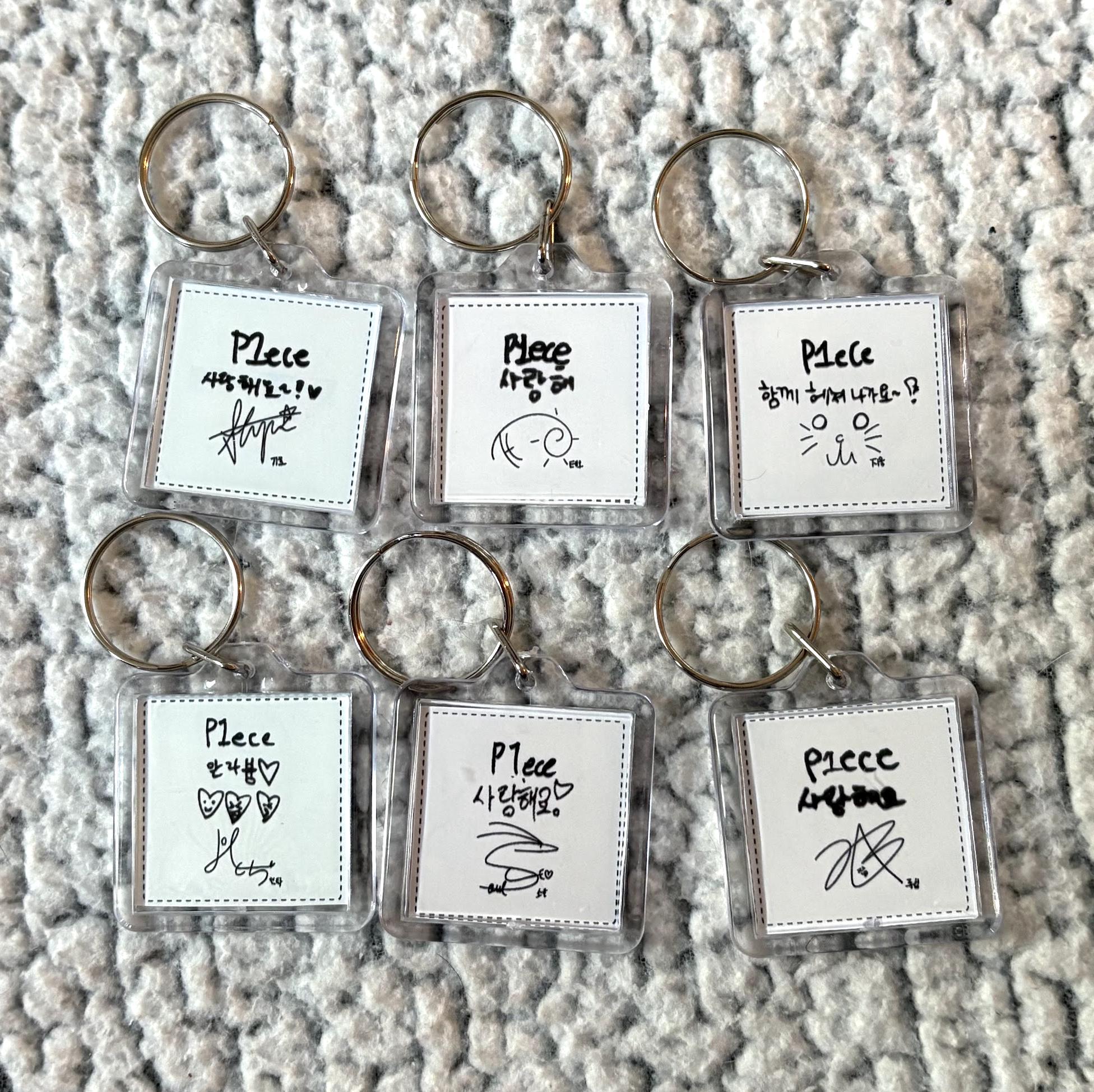 P1harmony P1H Member Cute Doodle Photo and Handwriting Message Double ...