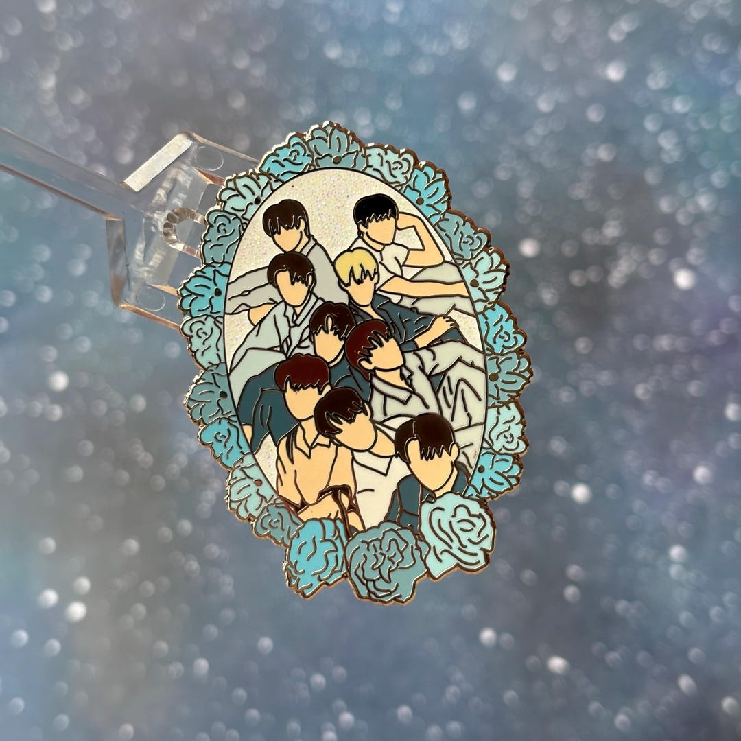 Zerobaseone ZB1 Blue Roses Enamel Pin - Etsy