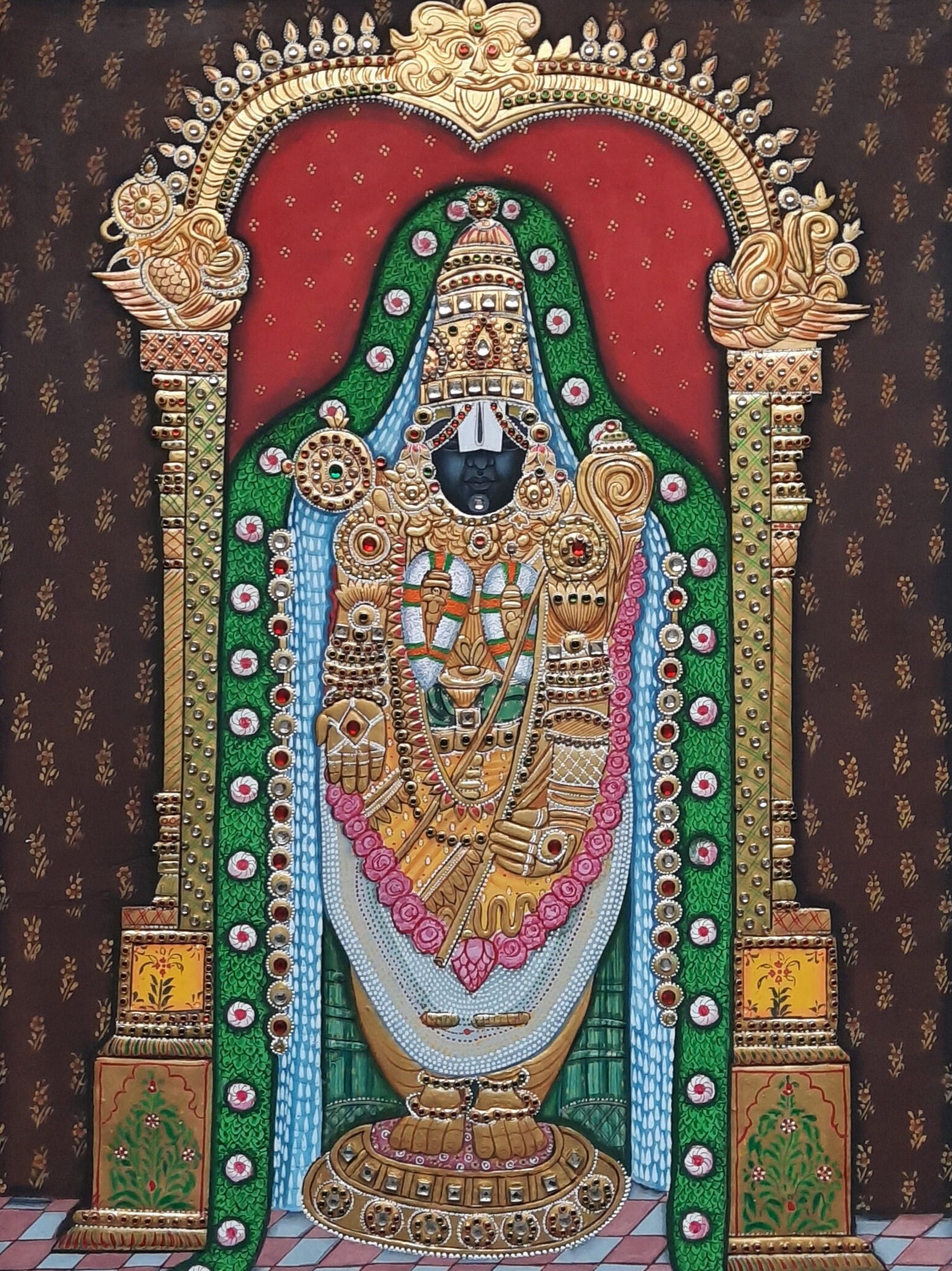 Tirupati Balaji Painting | Venkateswara Painting | Lord Venkateswara ...
