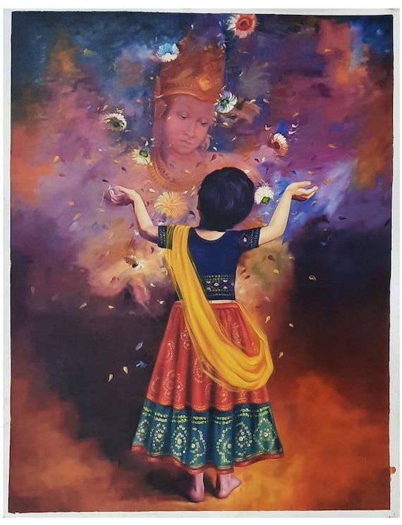 Contemporary Paintings Of Lord Krishna Radha Krishna Wall Art Canvas