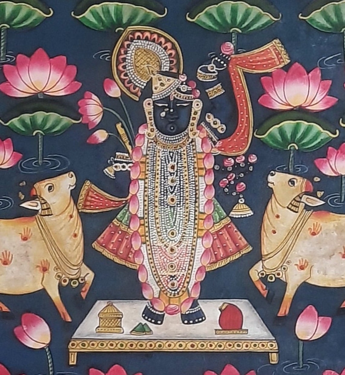 Shrinathji Traditional Pichwai Painting, Shrinathji Painting, Pichwai ...