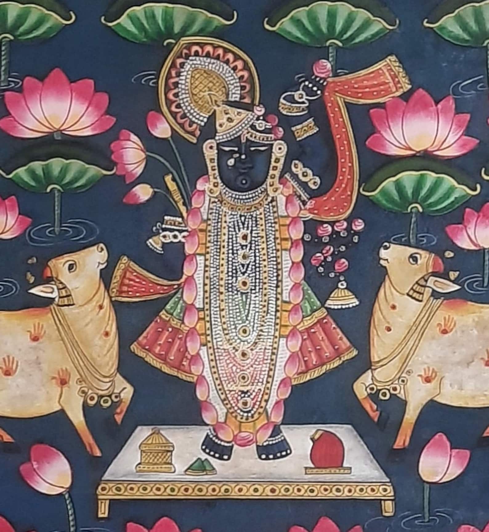Shrinathji Traditional Pichwai Painting, Shrinathji Painting, Pichwai ...