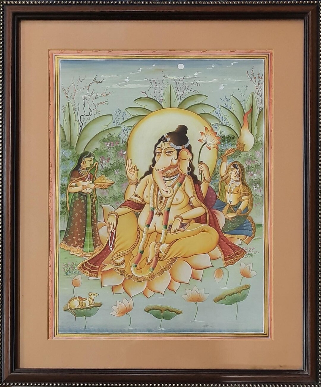 Shri Ganesh Ji Painting | Hindu Deity Ganesh Ji Painting | Ganesha With ...