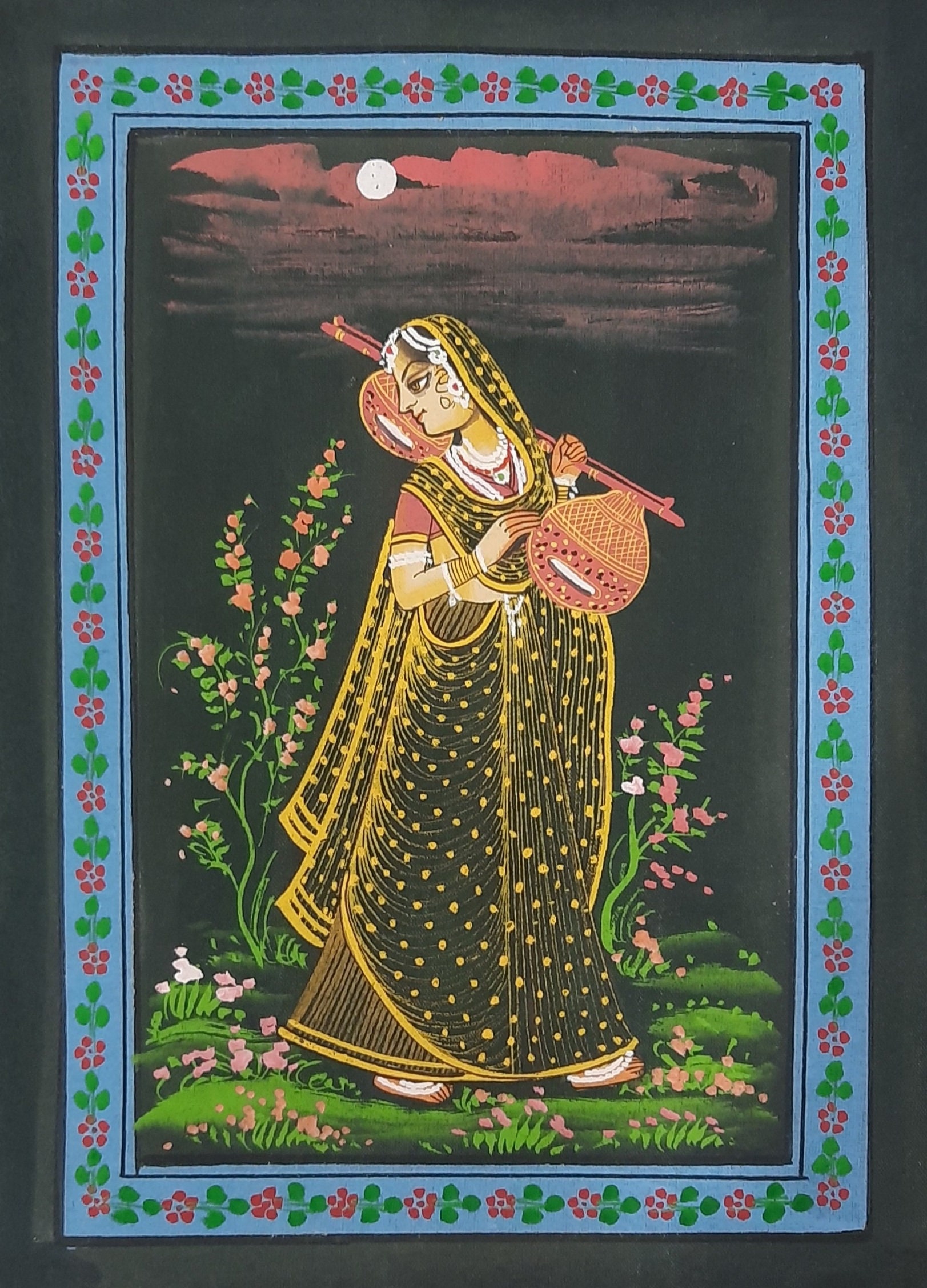 Indian Ragamala Painting, Antique Artwork, Ragamala Painting, Wall Art ...