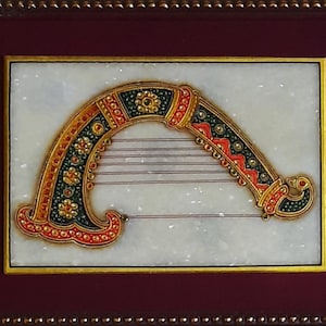 Set of 6 Musical Instrument Hand Painted Painting, Fine Art Work, Rare ...