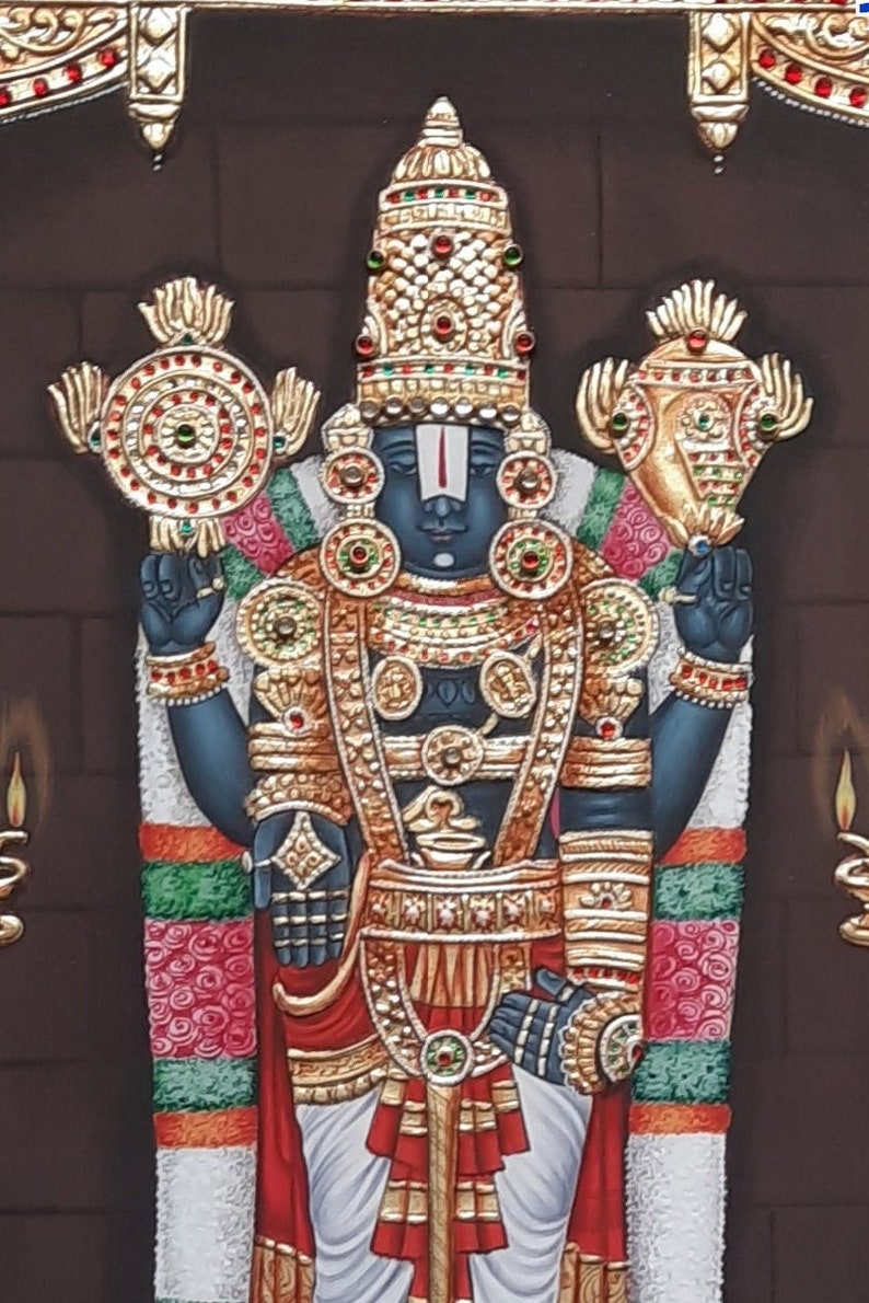 Tirupati Balaji Painting Venkateswara Painting Lord Venkateswara ...