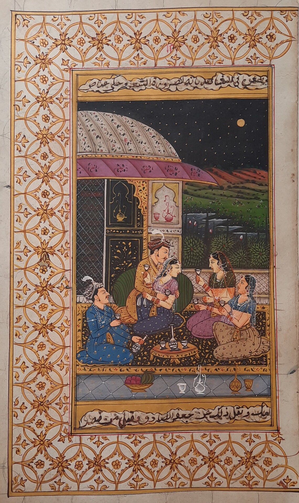 Indian Miniature Mughal Emperor Art Painting Emperor - Etsy