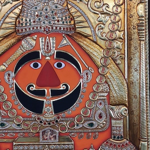 Salasar Balaji Tanjore Handmade Painting, Salasar Balaji Painting ...