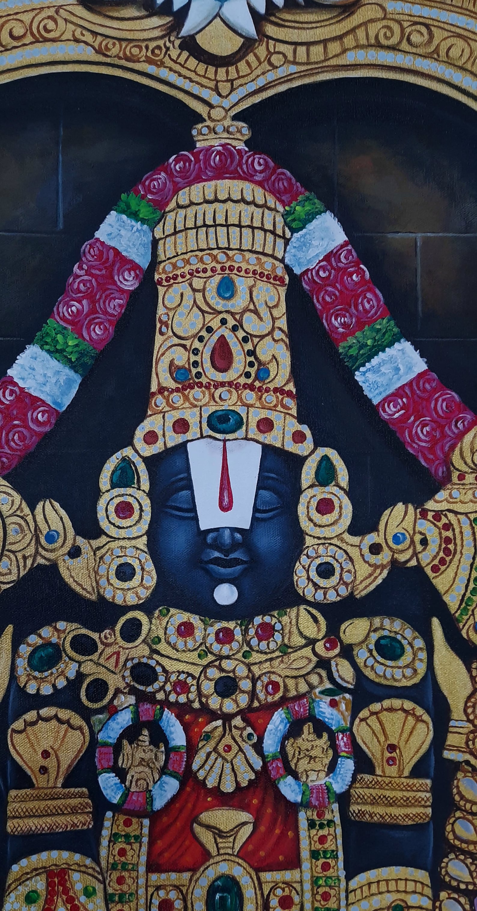 Tirupati Balaji Painting Venkateswara Painting Lord - Etsy UK