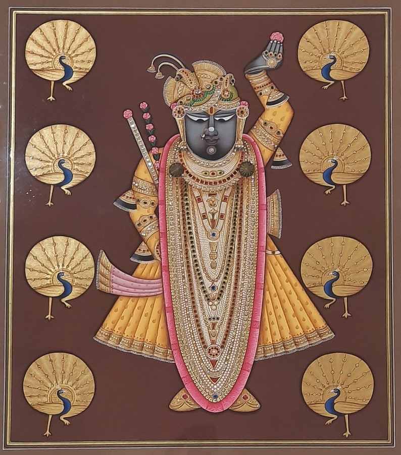Original Handmade Lord Shrinathji Pichwai Painting Shrinathji - Etsy