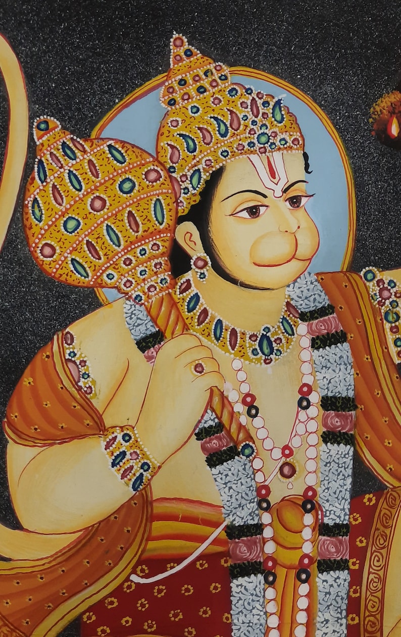 Lord Hanuman Painting, Hanuman, Hanuman Hand Painting, Baghwan Hanuman ...