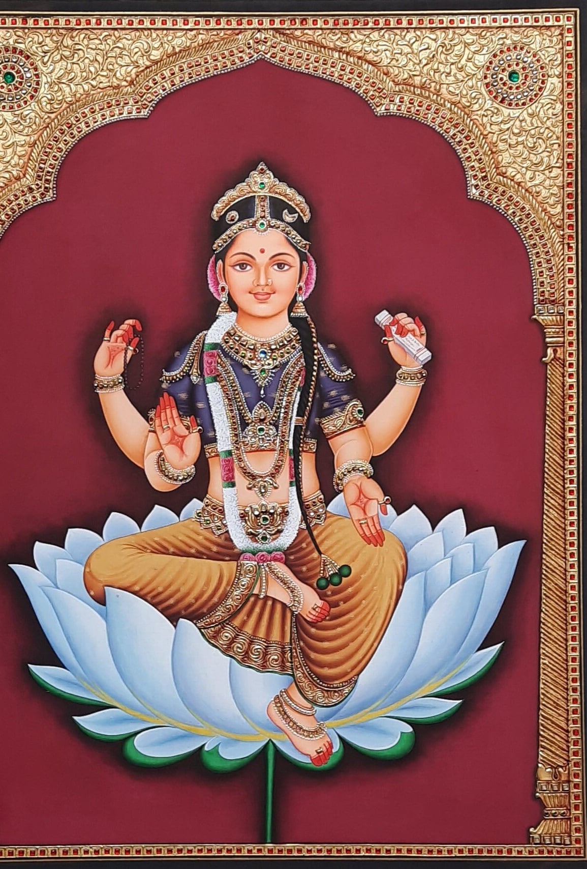 Lakshmi Painting, Lakshmi Ji Painting, Lakshmi Tanjore Painting, Laxmi ...