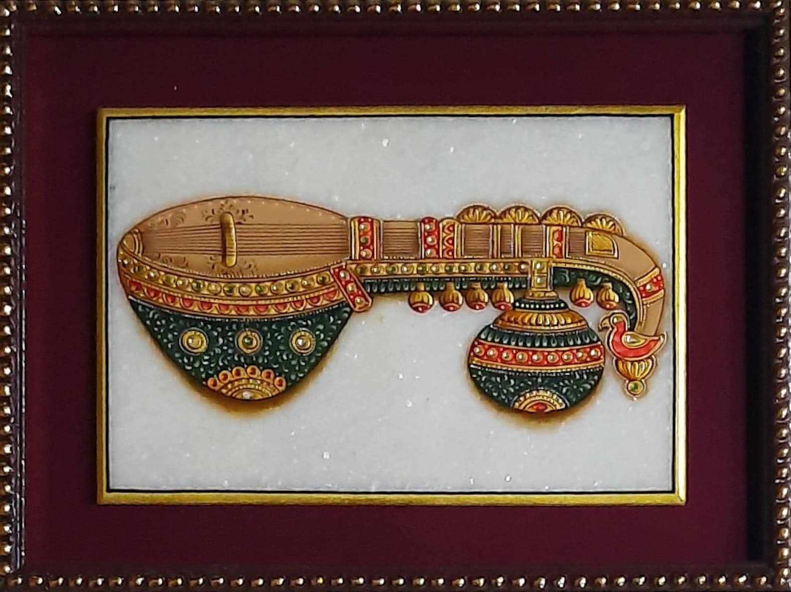Set of 6 Musical Instrument Hand Painted Painting, Fine Art Work, Rare ...
