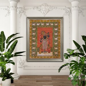 Pichwai Painting of Lord Shrinathji, Shrinathji Painting, Shrinathji ...