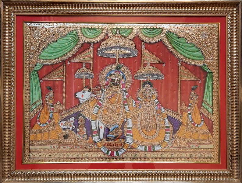 Radha Govind Dev Ji Painting Krishna Painting Krishna Radha - Etsy