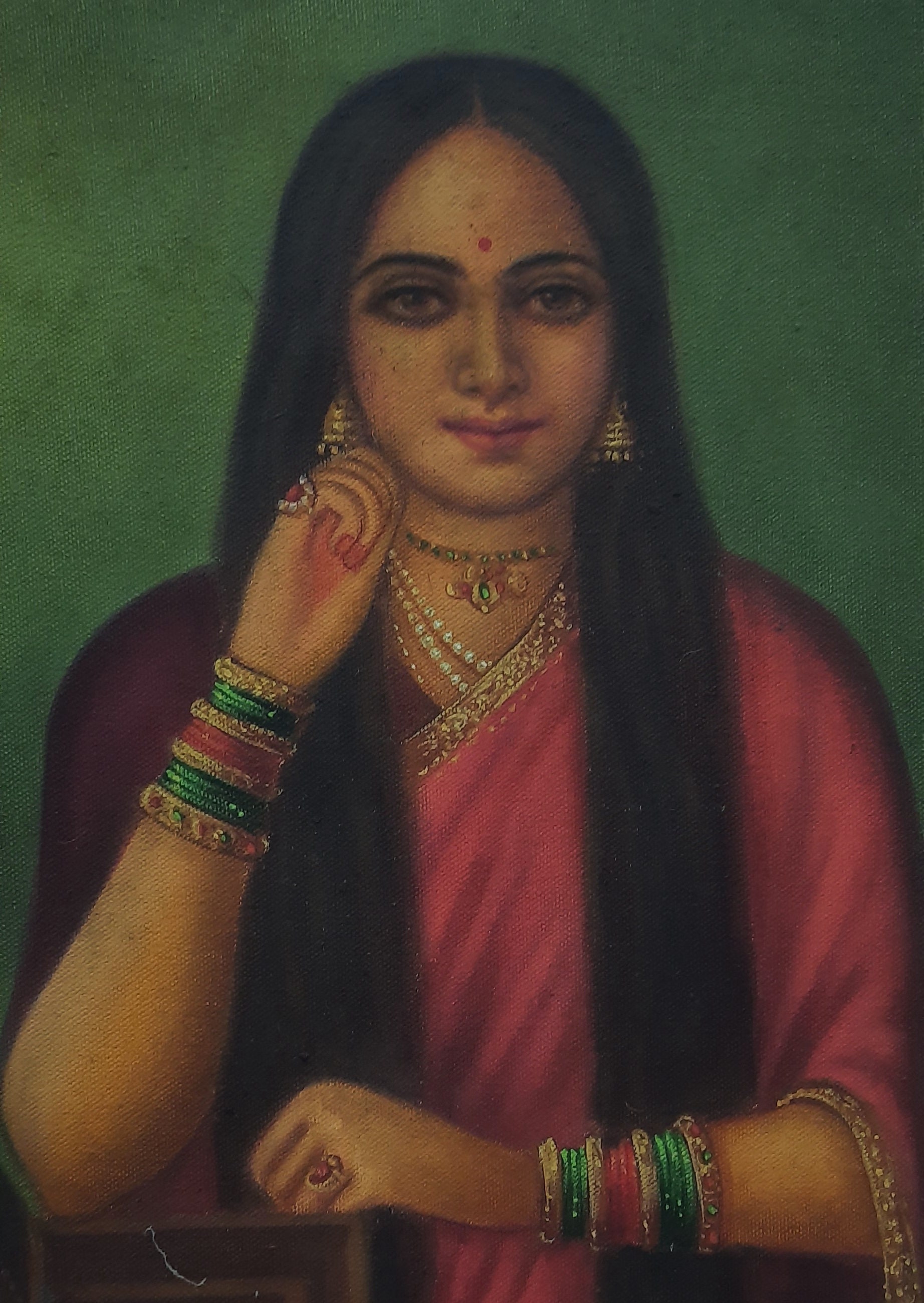 Raja Ravi Verma Subject Painting: Galaxy of Musicians, Large Oil Canvas ...