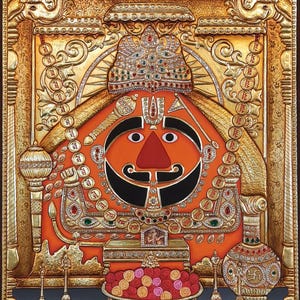 Salasar Balaji Tanjore Handmade Painting, Salasar Balaji Painting ...