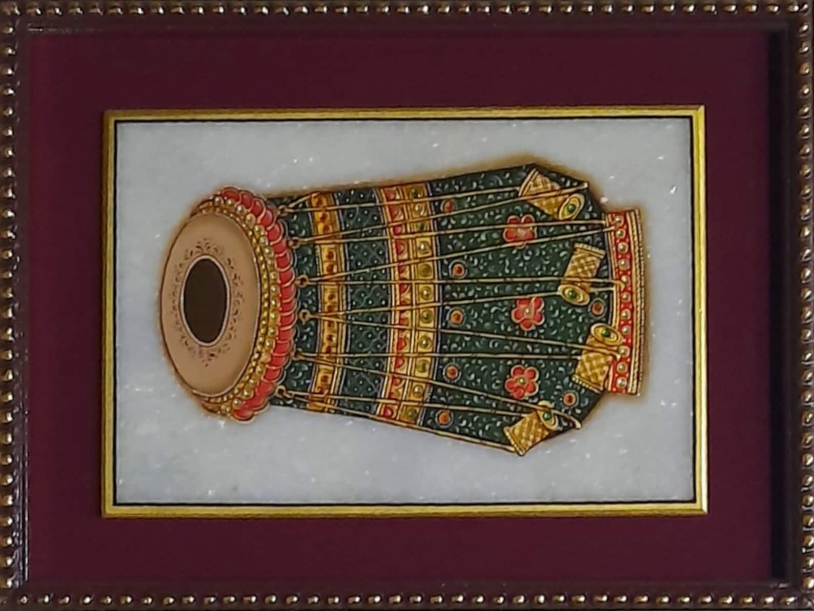 Set of 6 Musical Instrument Hand Painted Painting, Fine Art Work, Rare ...