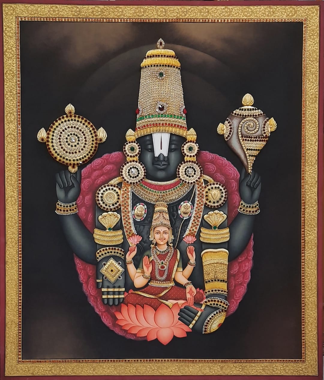 Tirupati Balaji Lakshmi Ji Painting | Tirupati Balaji Painting ...
