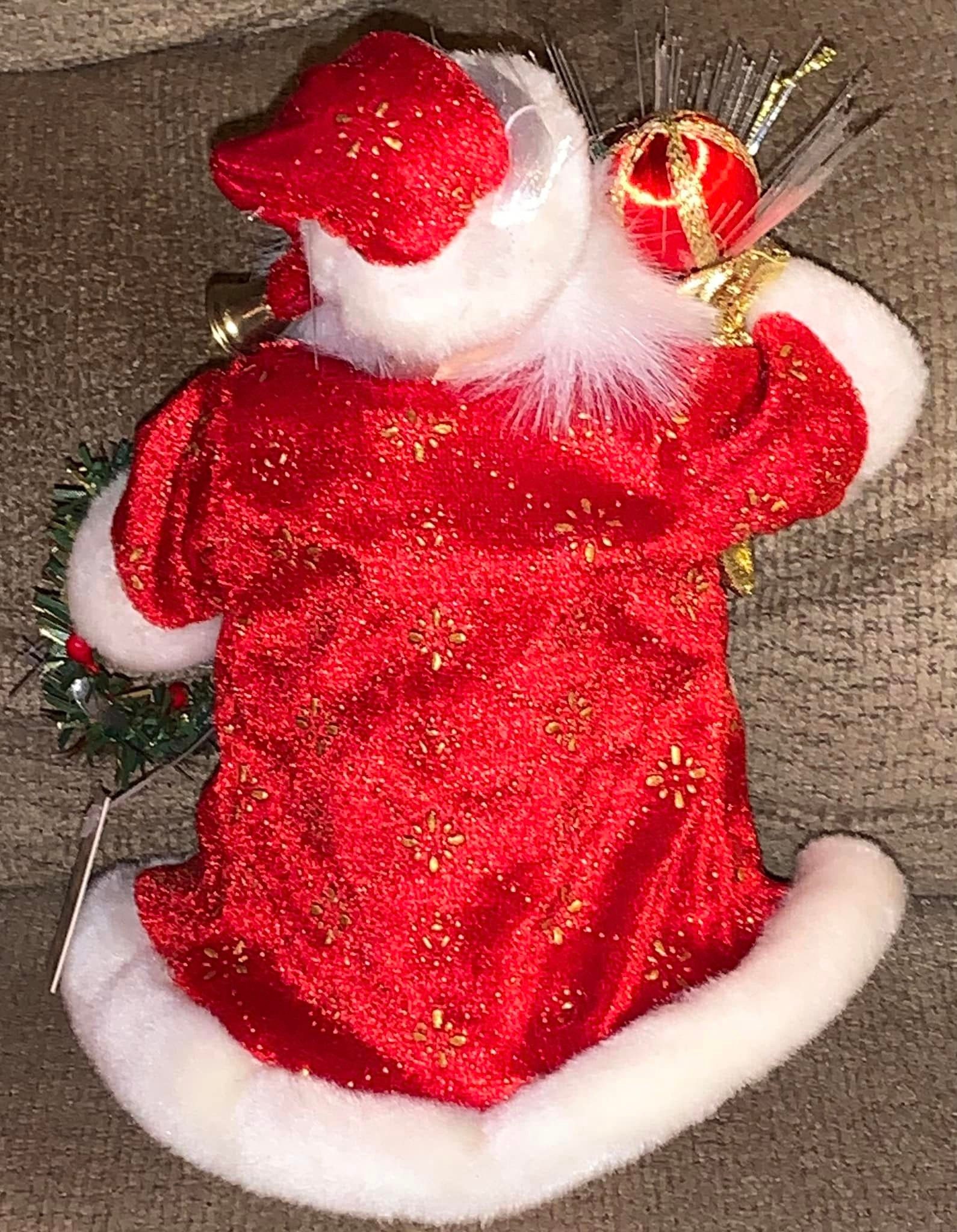 VTG Light up Fiber Optic Musical Santa Claus Christmas Decoration ...