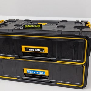 Customizable Label-dewalt Toughsystem Drawers, Tool Organization ...