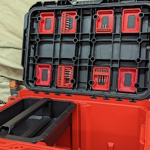 Milwaukee Packout Toolbox Lid Bit Storage: Custom Packout Accessories ...