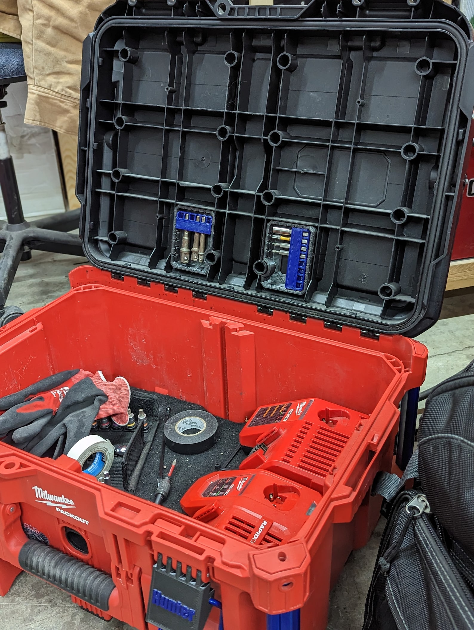 Milwaukee Packout Toolbox Lid Bit Storage Packout Mods - Etsy Canada