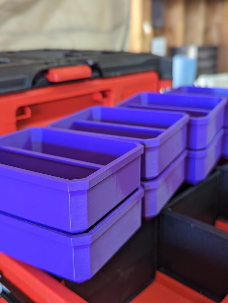 Packout 3 Drawer Double Stacking Bins X8 Bins Double Divide - Etsy