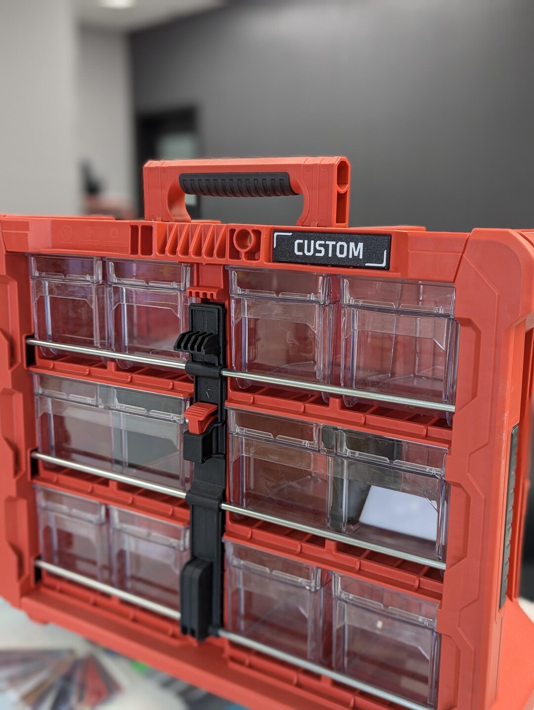 Milwaukee PACKOUT Tilt Bin Organizer Custom Front Badge, Packout Label ...