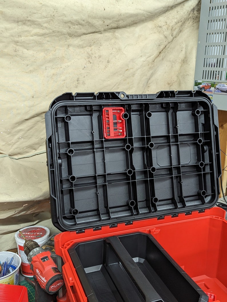 Milwaukee Packout Toolbox Lid Bit Storage Packout Mods - Etsy