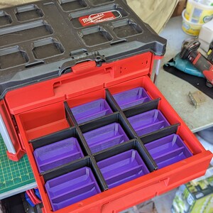Packout 3 Drawer Double Stacking Bins, X8 Bins, Double Divide Bins ...
