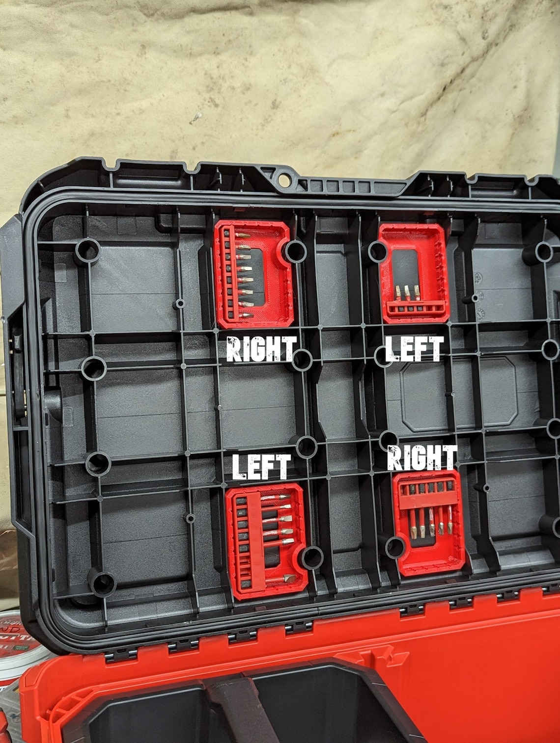 Milwaukee Packout Toolbox Lid Bit Storage Packout Mods - Etsy Canada